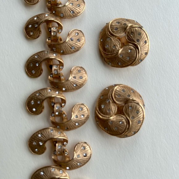 Kramar | Jewelry | Kramer Of New York Bracelet And Clip Earrings ...